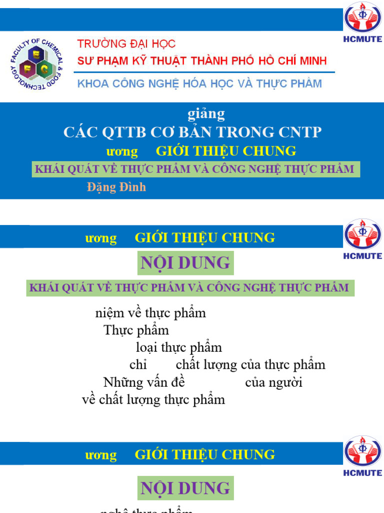 Bài Giảng Các Qttb Cơ Bản Trong Cntp - Chương 1 - Giới Thiệu Chung | PDF