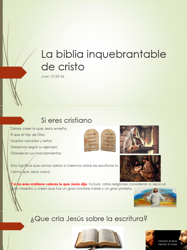 Doctrina de Jesús sobre la Escritura | PDF | Biblia | Jesús