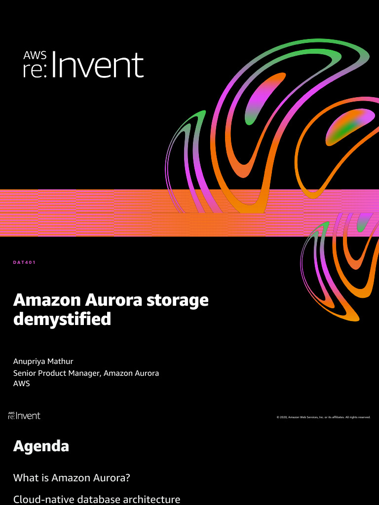 Understanding Amazon Aurora Storage | PDF | Databases | Backup