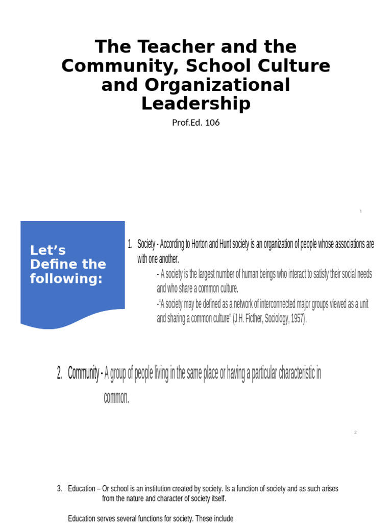 Defining The Basic Concepts | PDF | Liberal Arts Education | Behavioural Sciences