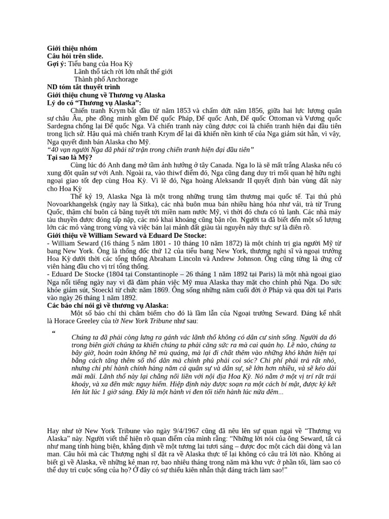 Thương V Alaska | PDF