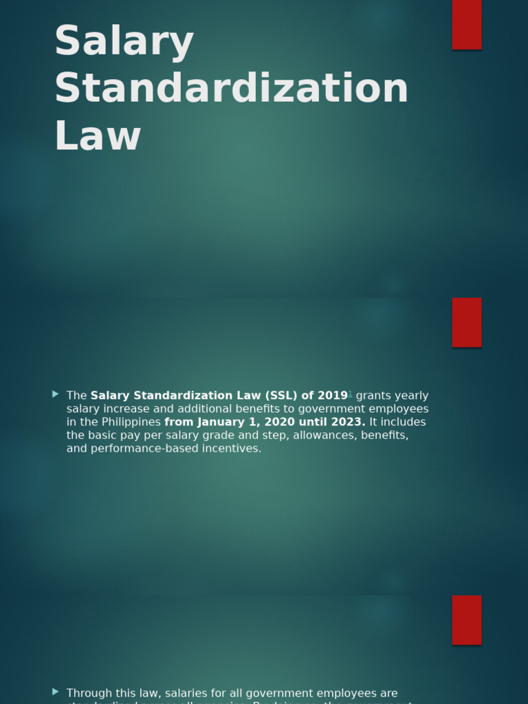 Salary Standardization Law | PDF | Salary | Employment
