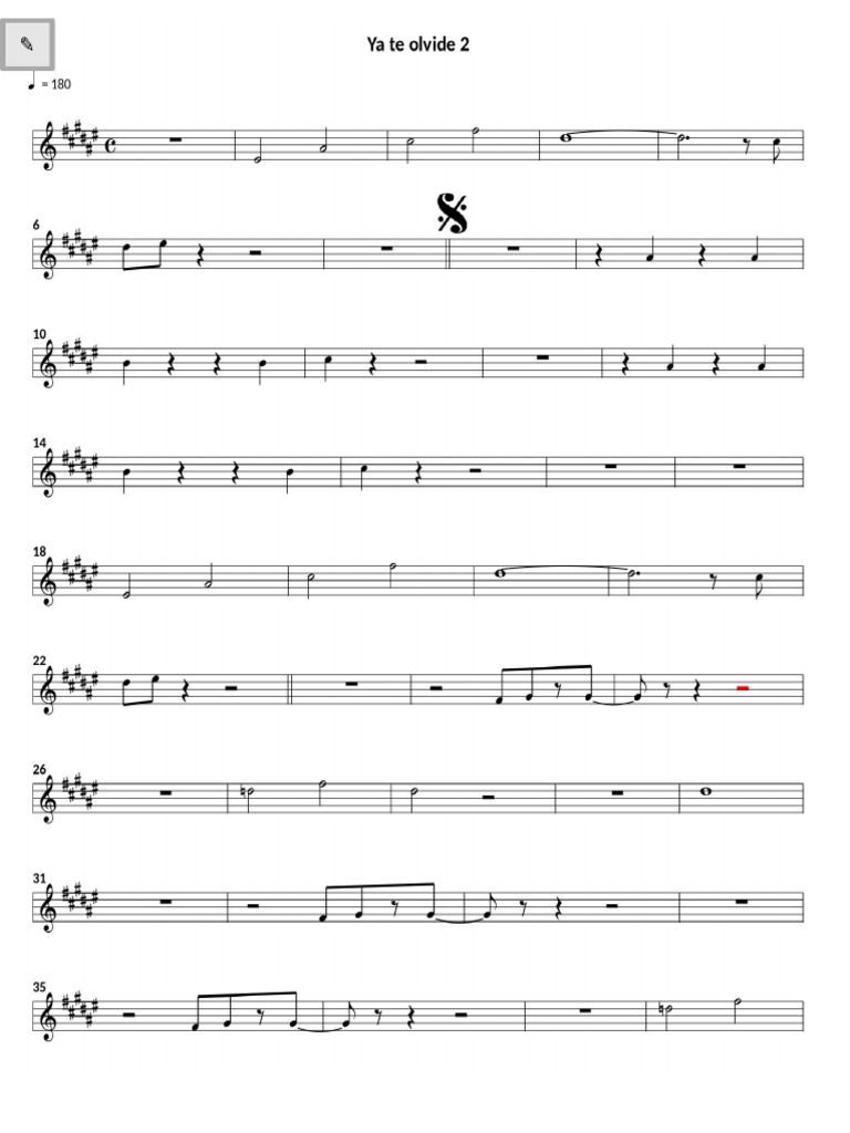 Ya Te Olvide Trumpet 2 | PDF