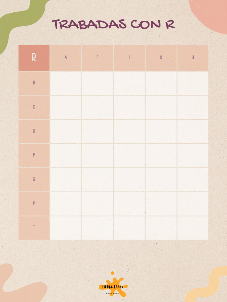 Bingo de Sílabas Trabadas com R e L | PDF