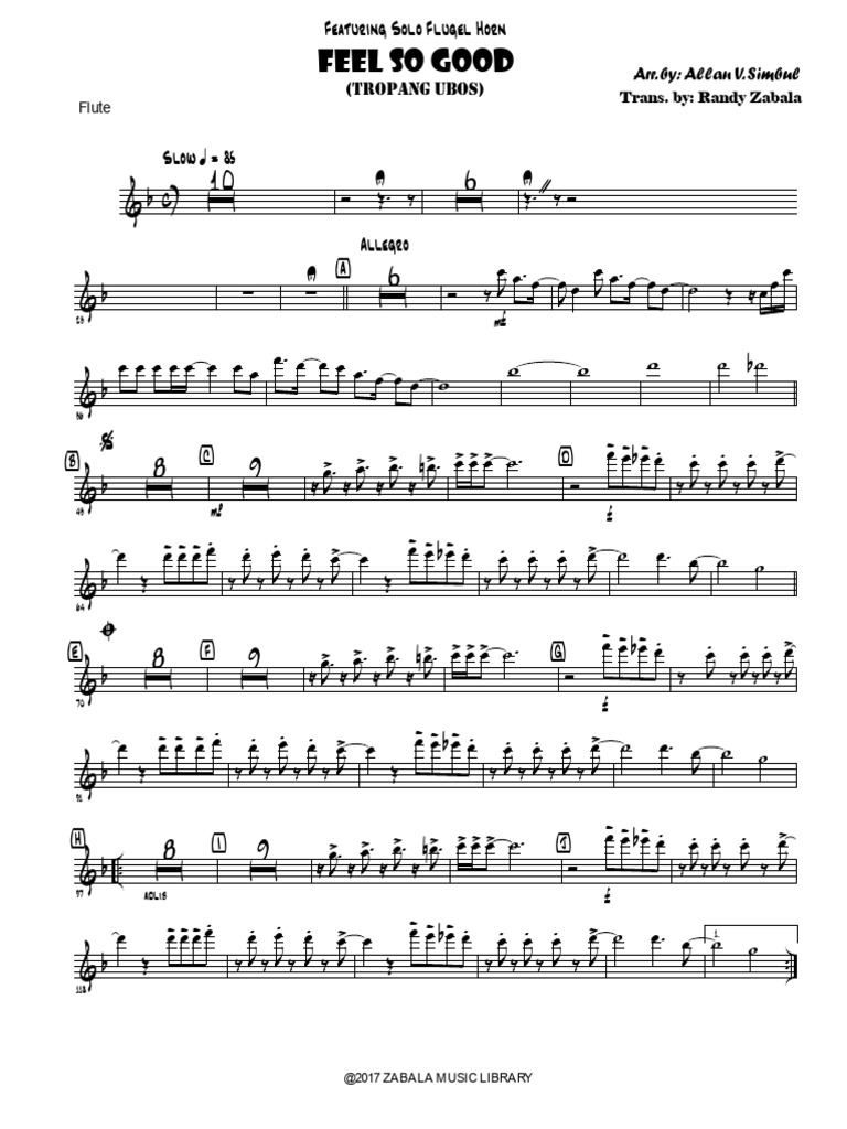 Feel So Good - Flute | PDF