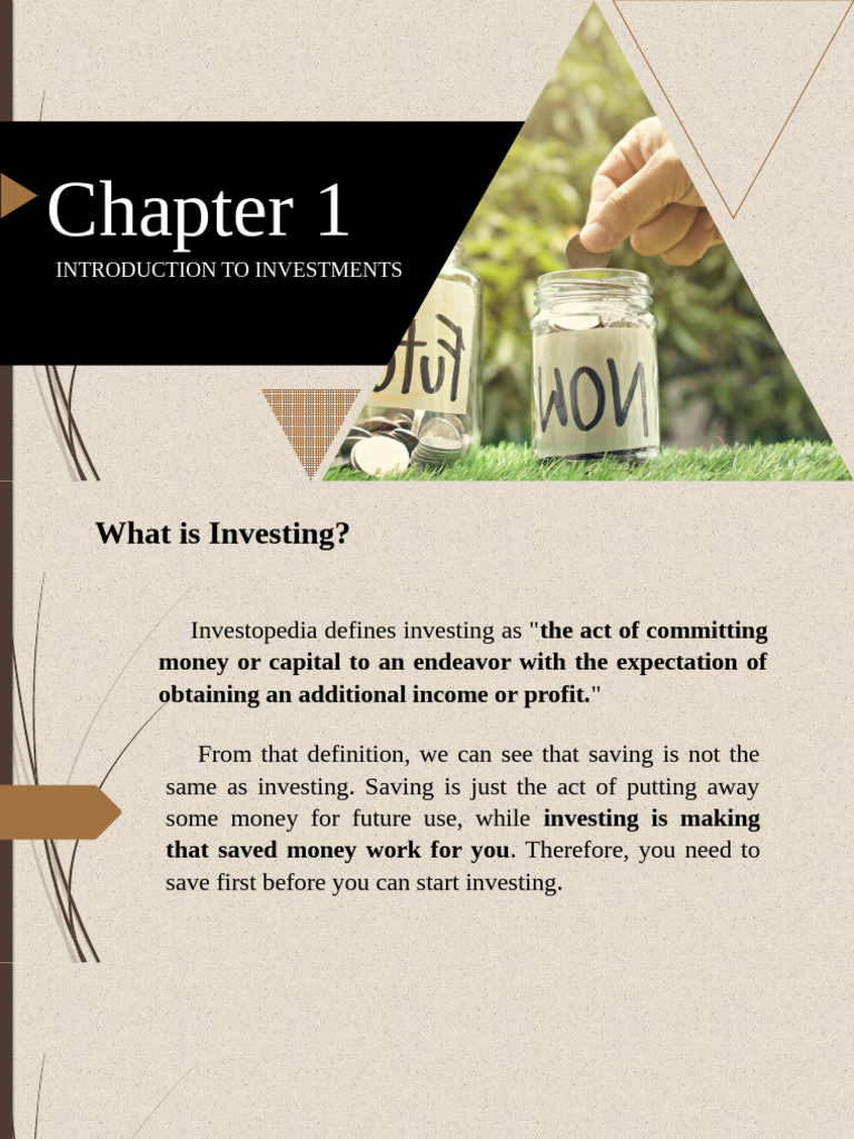 Introduction to Investment Types | PDF | Investing | Stocks