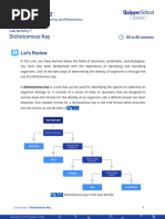 Dichotomous Key - Cambridge IGCSE™ Biology FE2023 | PDF | Biology