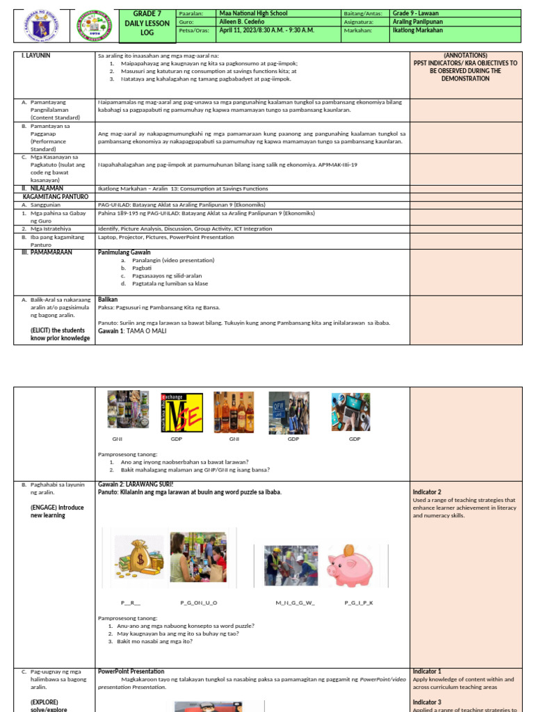 Cedeno Cot 3 2022-2023 | PDF