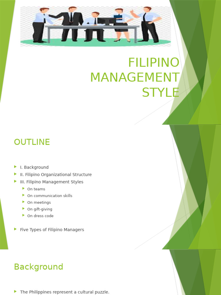 Filipino Management Styles Overview | PDF | Philippines | Communication
