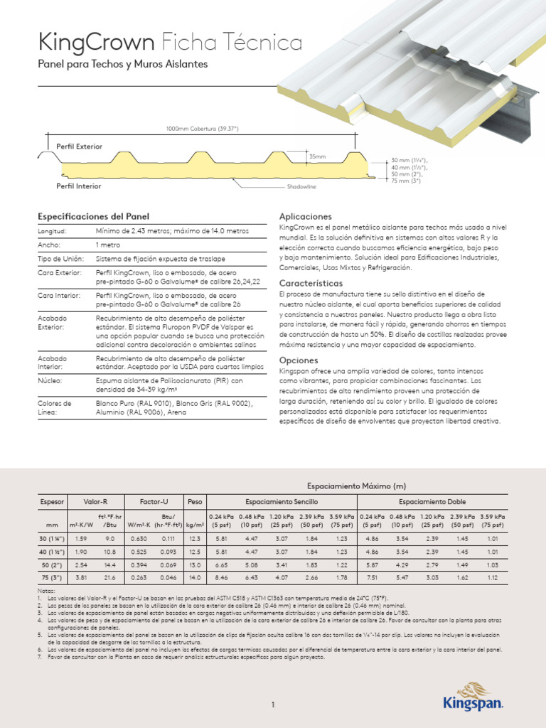 Kingspan Kingcrown | PDF