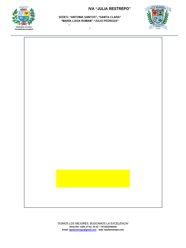 Proyecto DE Vida: Grado Decimo | PDF