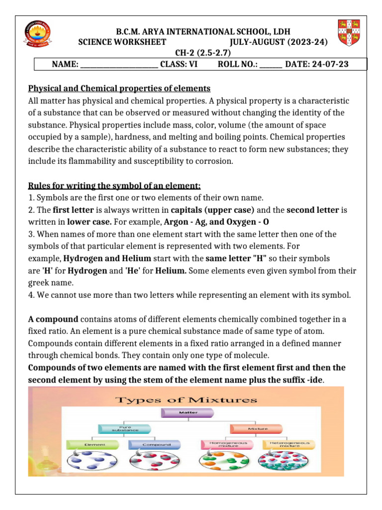 24-C-7607-Class 6 CH 6,7 Notes 22 Hodder | PDF | Chemical Substances ...