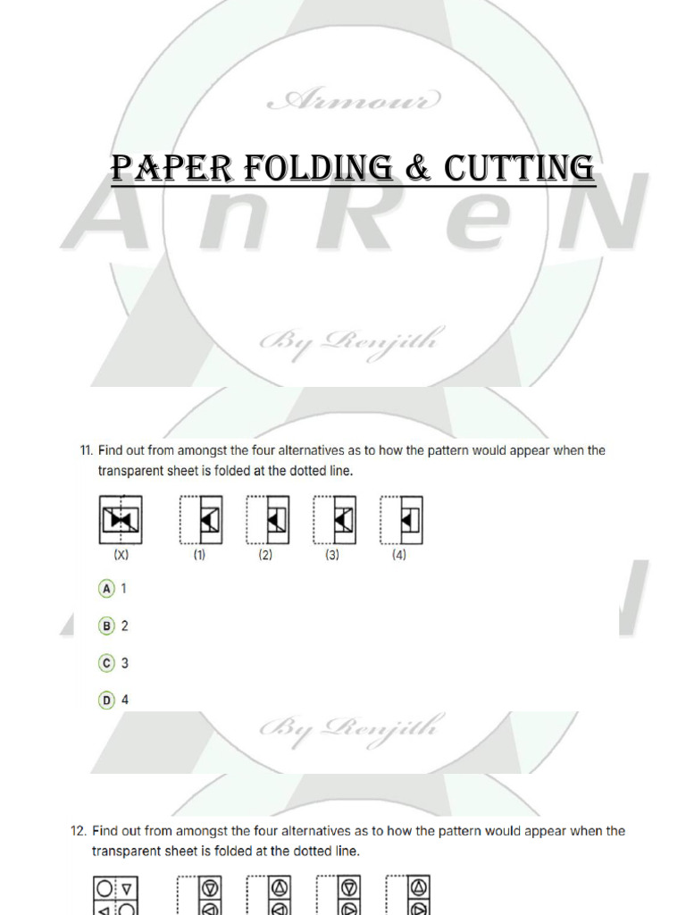 Paper Cutting & Folding | PDF