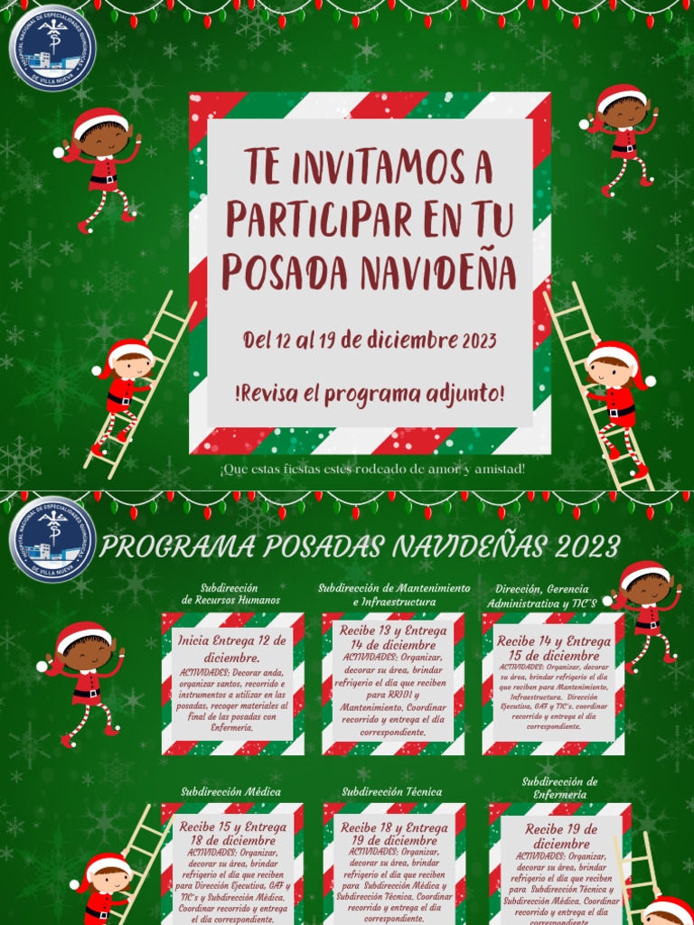 Programa de Posadas Navideñas 2023 | PDF