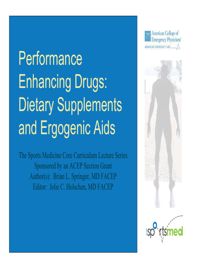 Performance-Enhancing Drugs Overview | PDF | Dietary Supplements ...