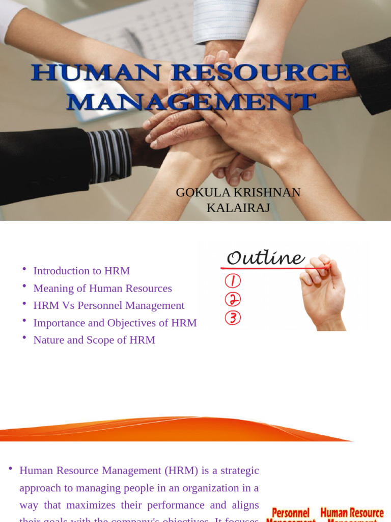 HRM vs. Personnel Management Overview | PDF | Human Resource Management ...