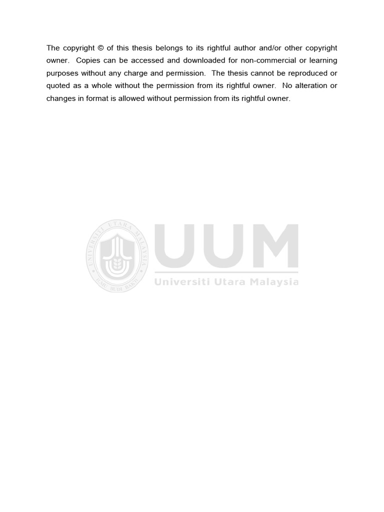 UUM Full Thesis Report | PDF | Validity (Statistics) | Lean Manufacturing