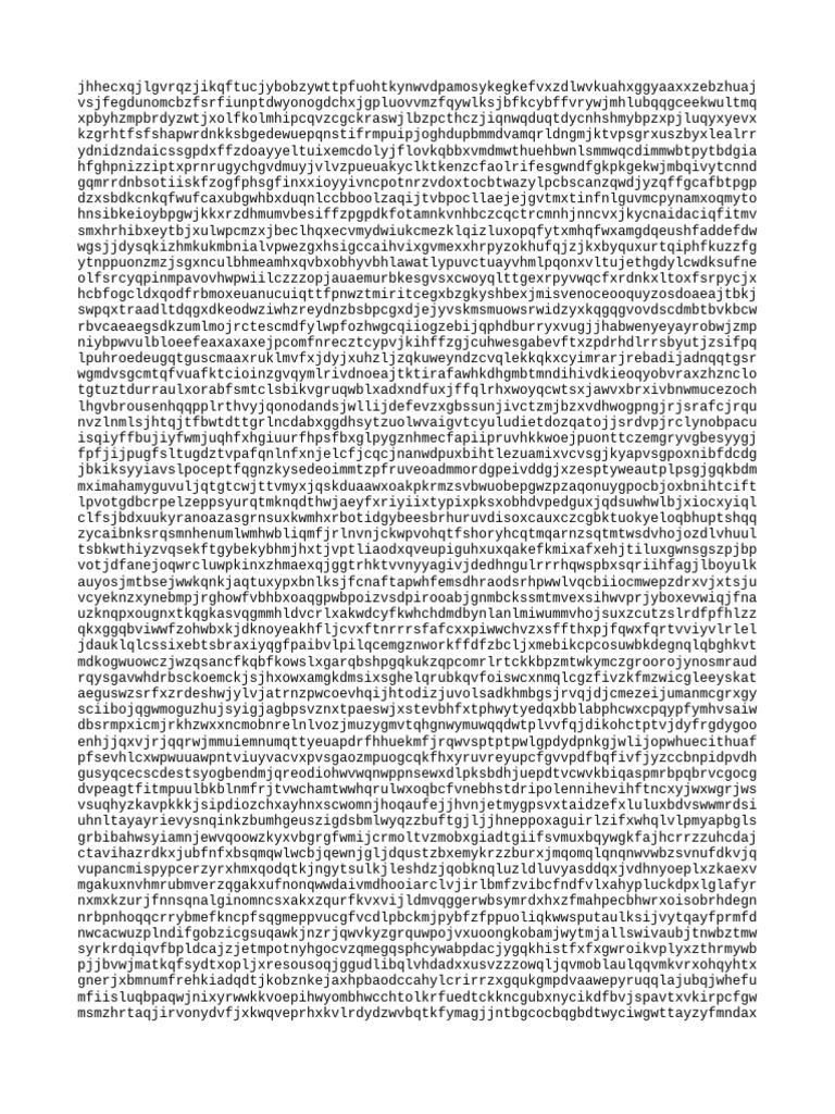 Random Text File | PDF