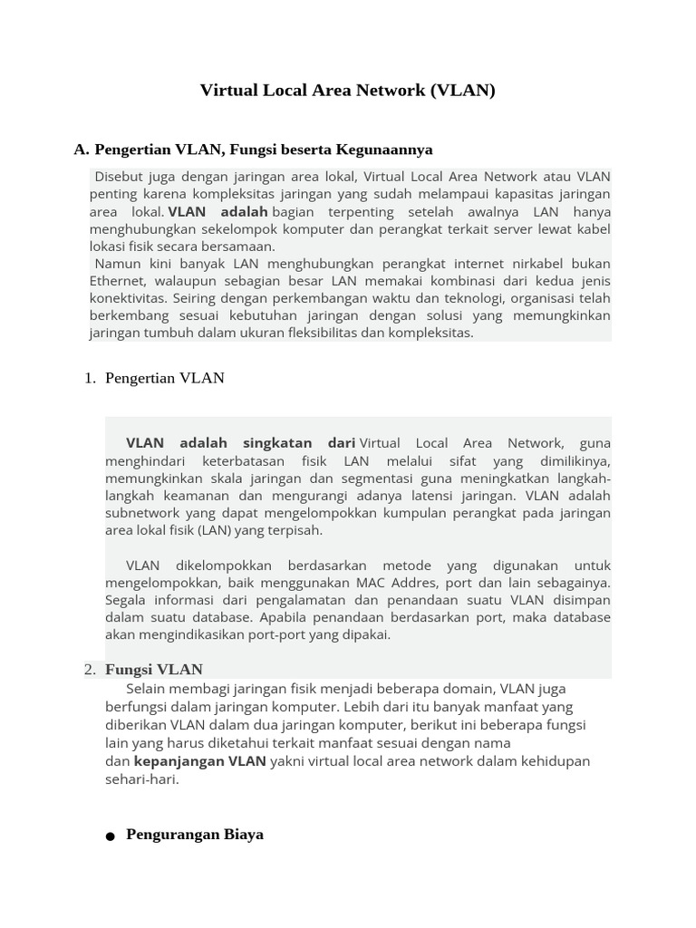 Materi VLan RIFKI | PDF