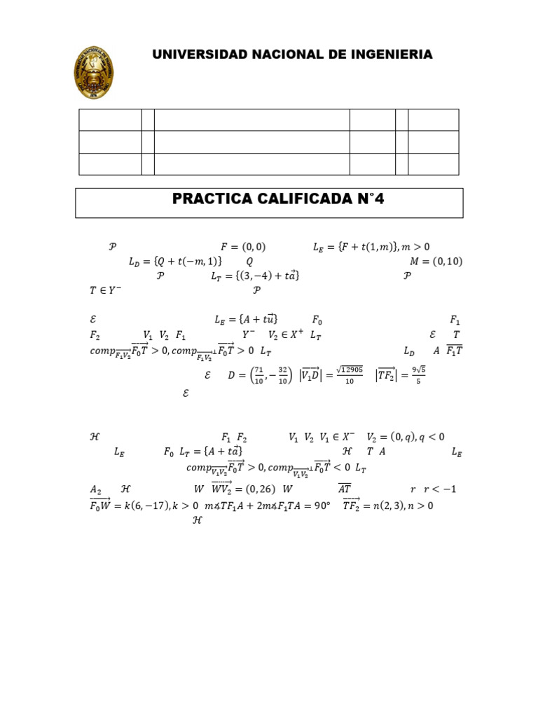FB-101 PC4 2020-2 | PDF | Geometría | Colector