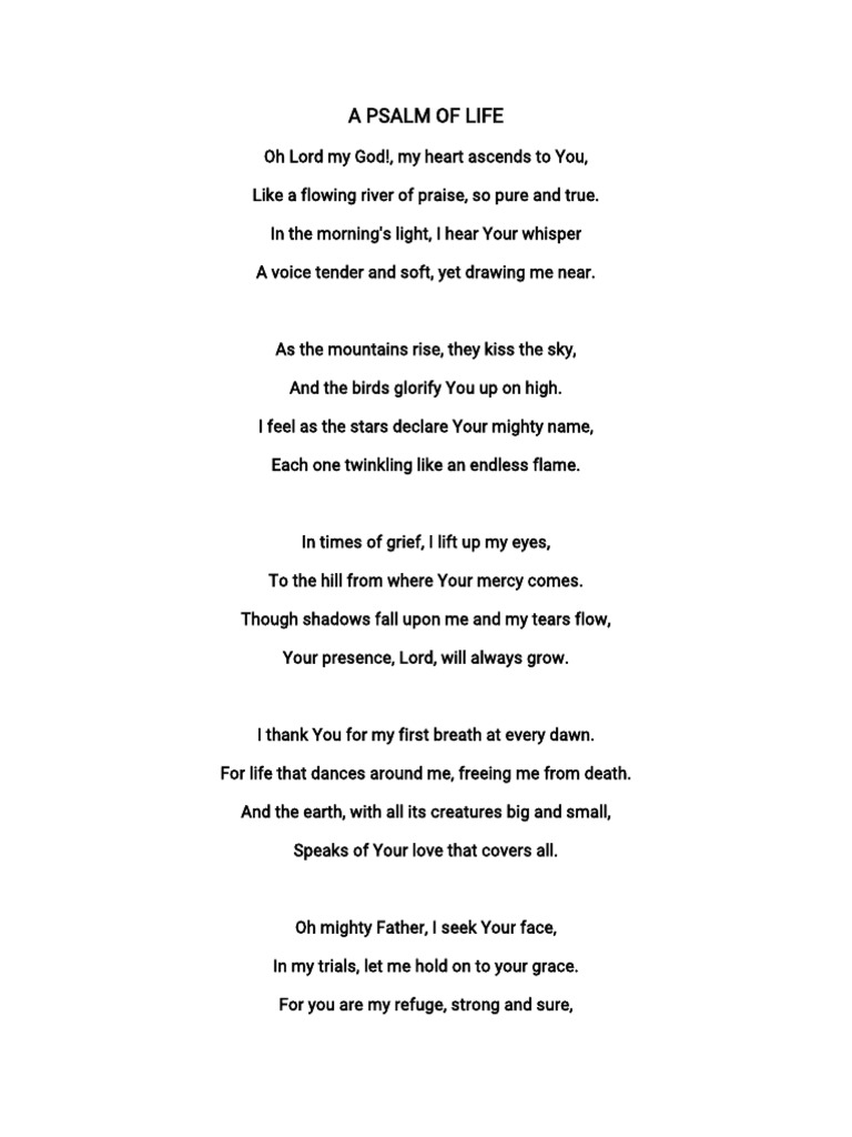A Psalm of Life | PDF