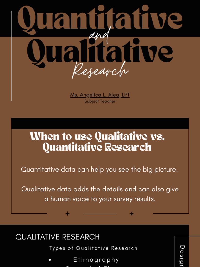 3 Quantitative and Qualitative | PDF | Qualitative Research ...