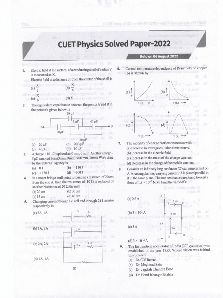 Cuet Pyq Paper 2023 | PDF
