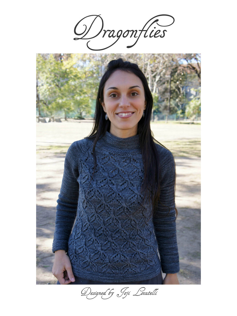 Dragonflies Sweater by Joji | PDF | Knitting | Knitting Needle