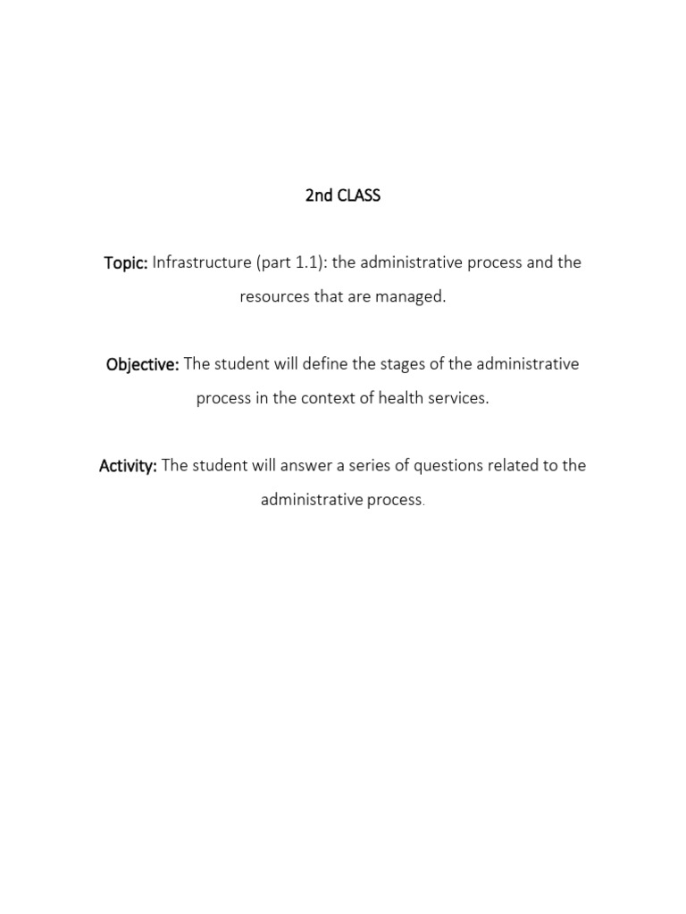 Administrative Process in Health Services | PDF | Policy | Hierarchy