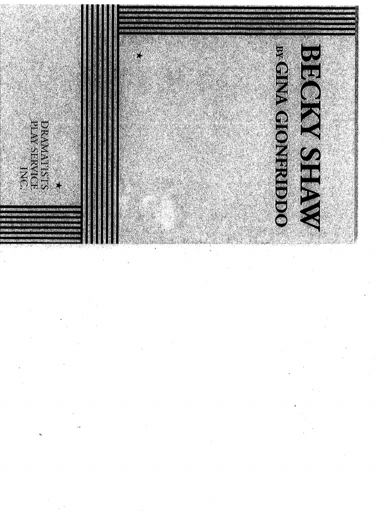 Becky Shaw | PDF
