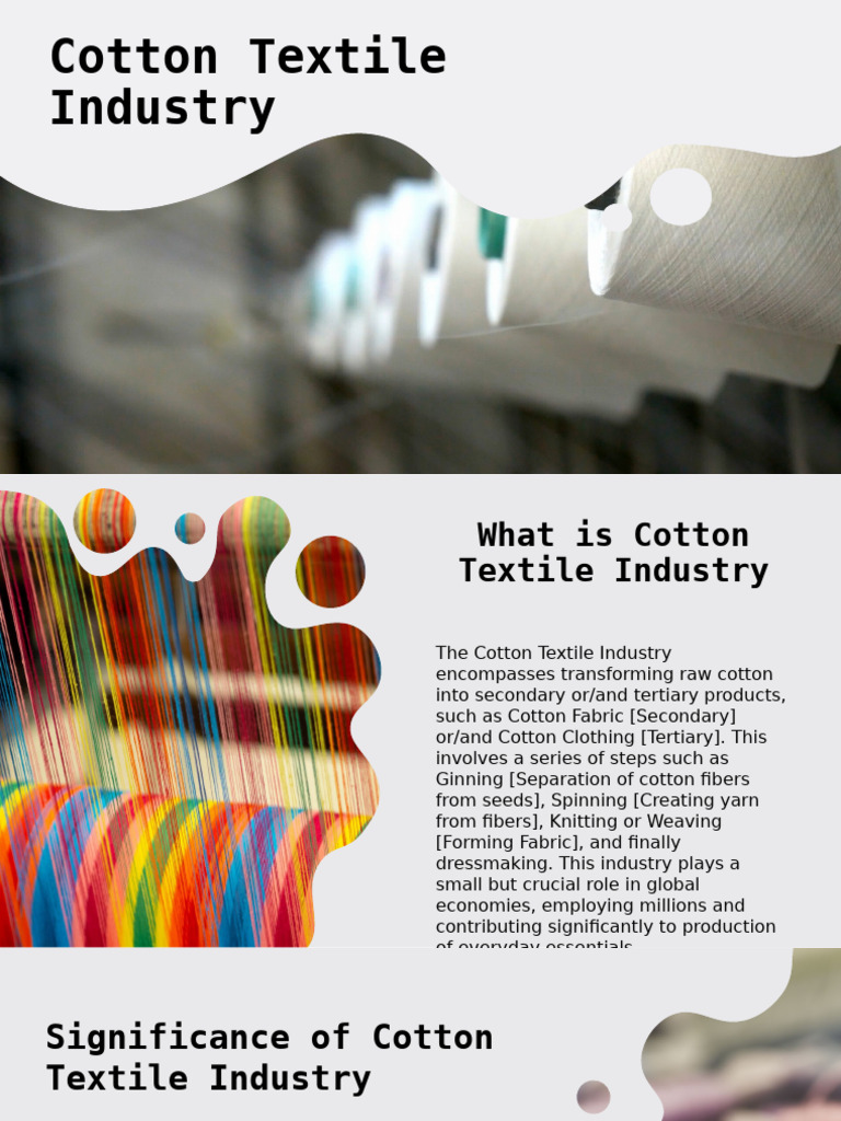 Overview of the Cotton Textile Industry | PDF | Textiles | Cotton