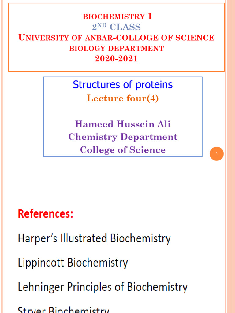 Protein structures | PDF | Protein Structure | Alpha Helix