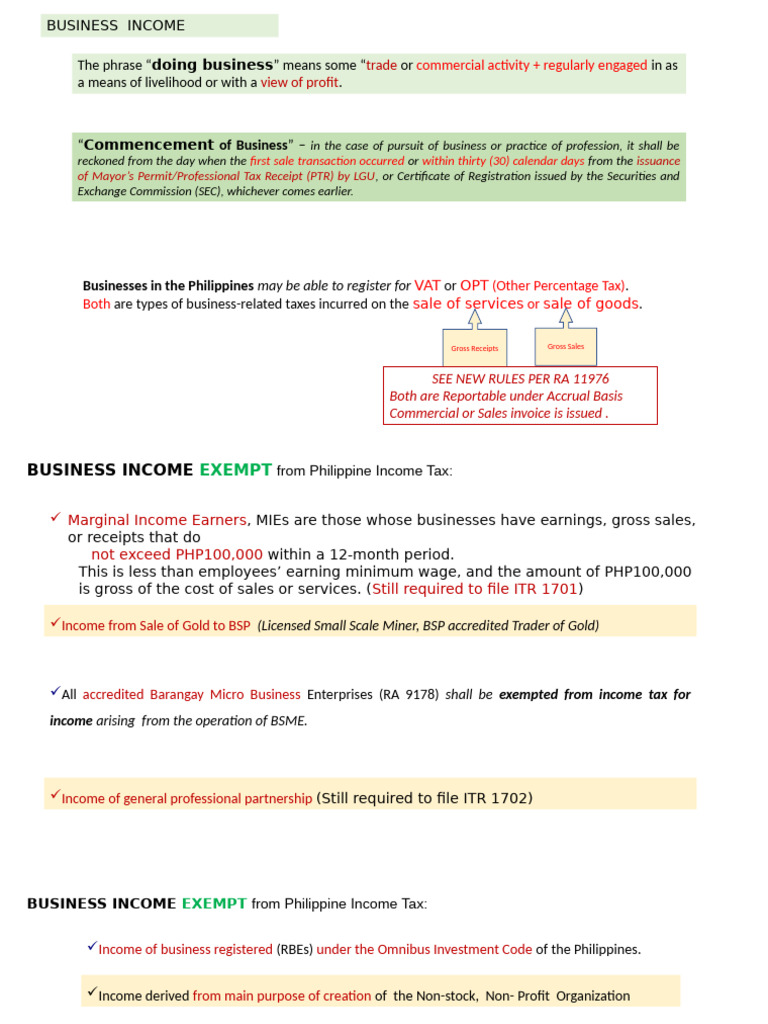 Module 6 Business Income | PDF | Capital Gains Tax | Tax Deduction