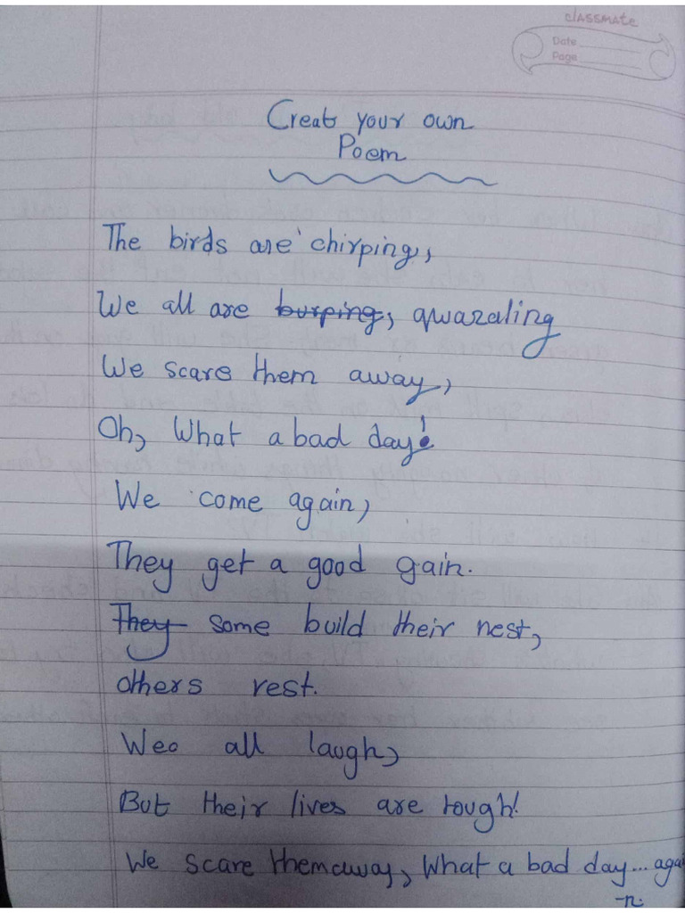 Creat Your Own Poem | PDF