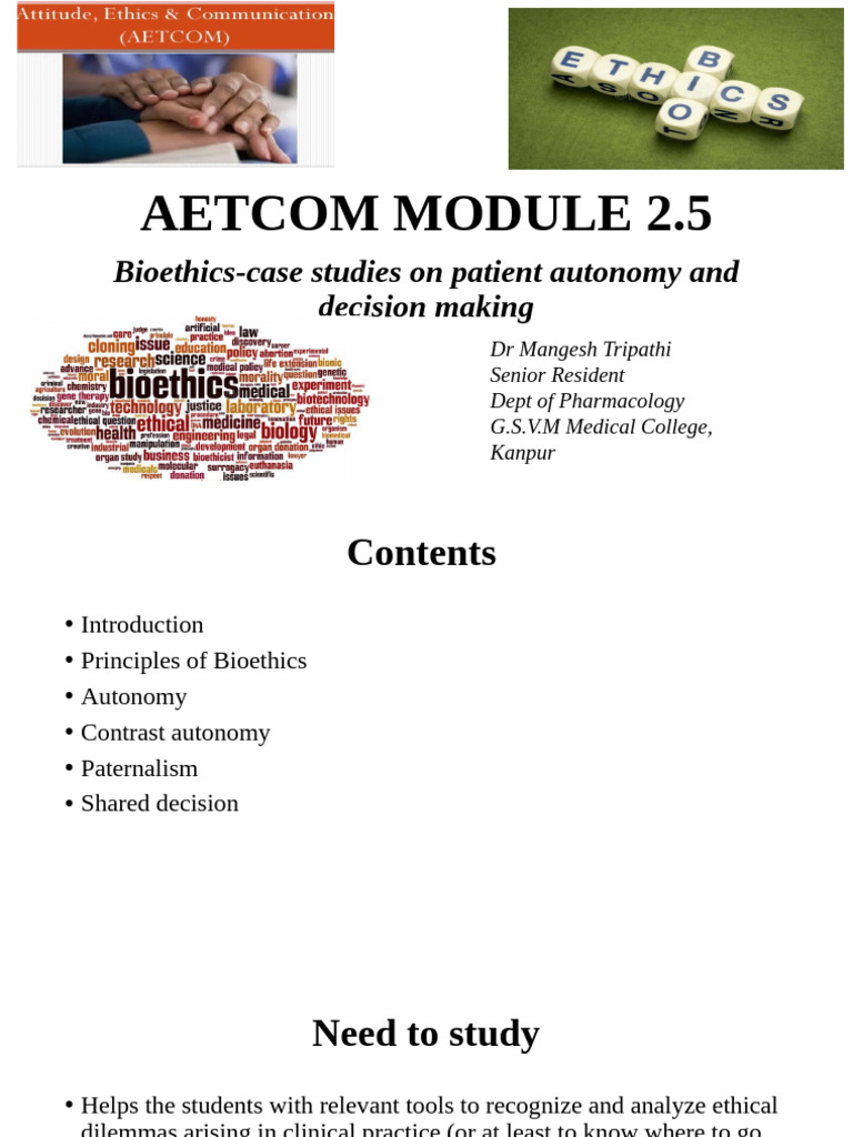 Aetcom Module 25-103558 | PDF | Bioethics | Medical Ethics