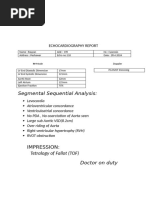 Adult TTE Echocardiography Protocol | PDF | Heart Valve | Echocardiography