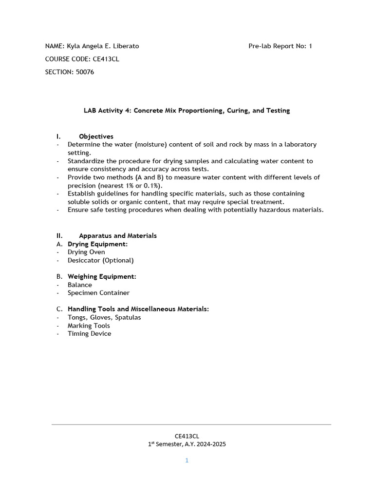 prelab 1 | PDF | Applied And Interdisciplinary Physics | Materials