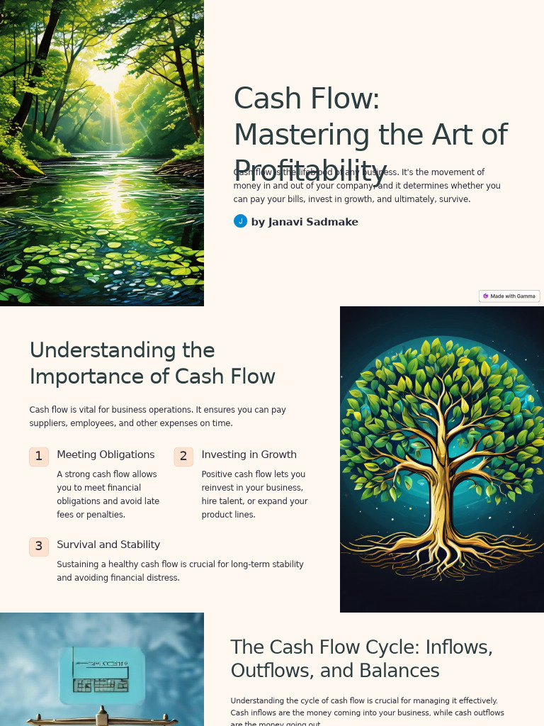 Cash-Flow-Mastering-the-Art-of-Profitability | PDF | Expense | Cash