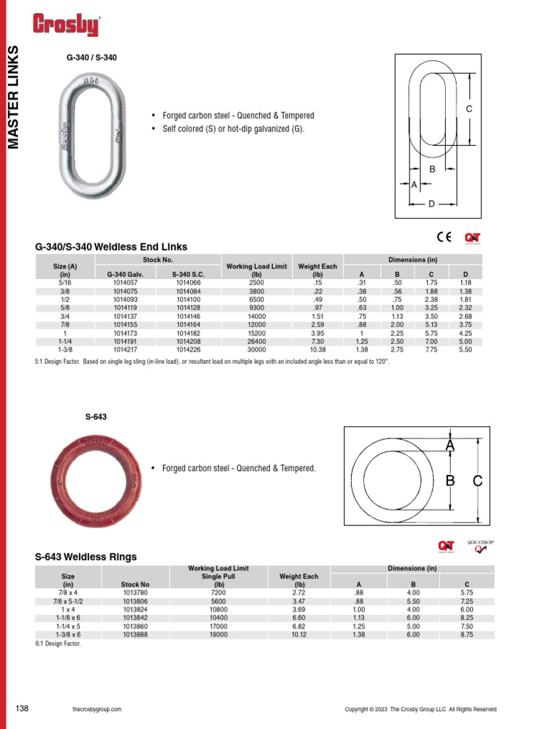 Weldless Master Link Crosby | PDF | Metalworking | Metallurgy