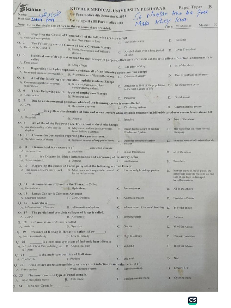 Pathology 2 of 2021 | PDF