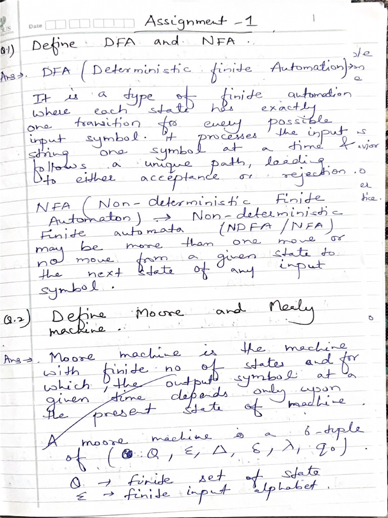 TCS assignments | PDF