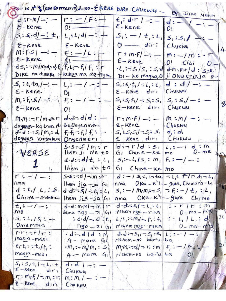 Lyrics for Jude Nnam's Songs | PDF