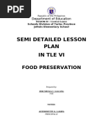 Lesson Plan Food Preservation | PDF | Food Preservation | Pickling