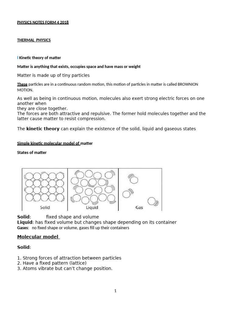 PHYSICS_NOTES_FORM_4_2018 | PDF | Waves | Latent Heat