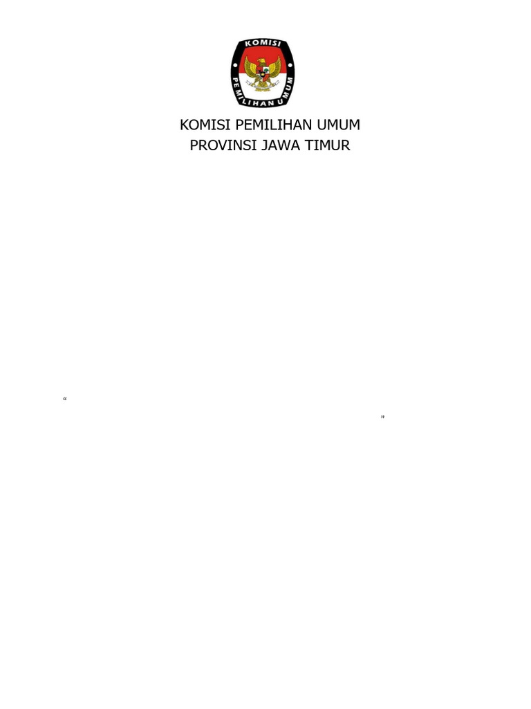 Surat Ketua KPU Jatim No. 107 perihal Undangan FGD KPU KabKota_27-28 Feb 2025 | PDF