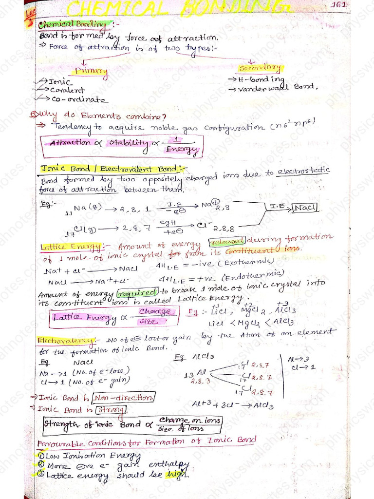 Chemical Bonding | PDF