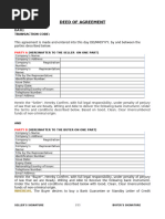 DOA Agreement | PDF | Letter Of Credit | Financial Transaction