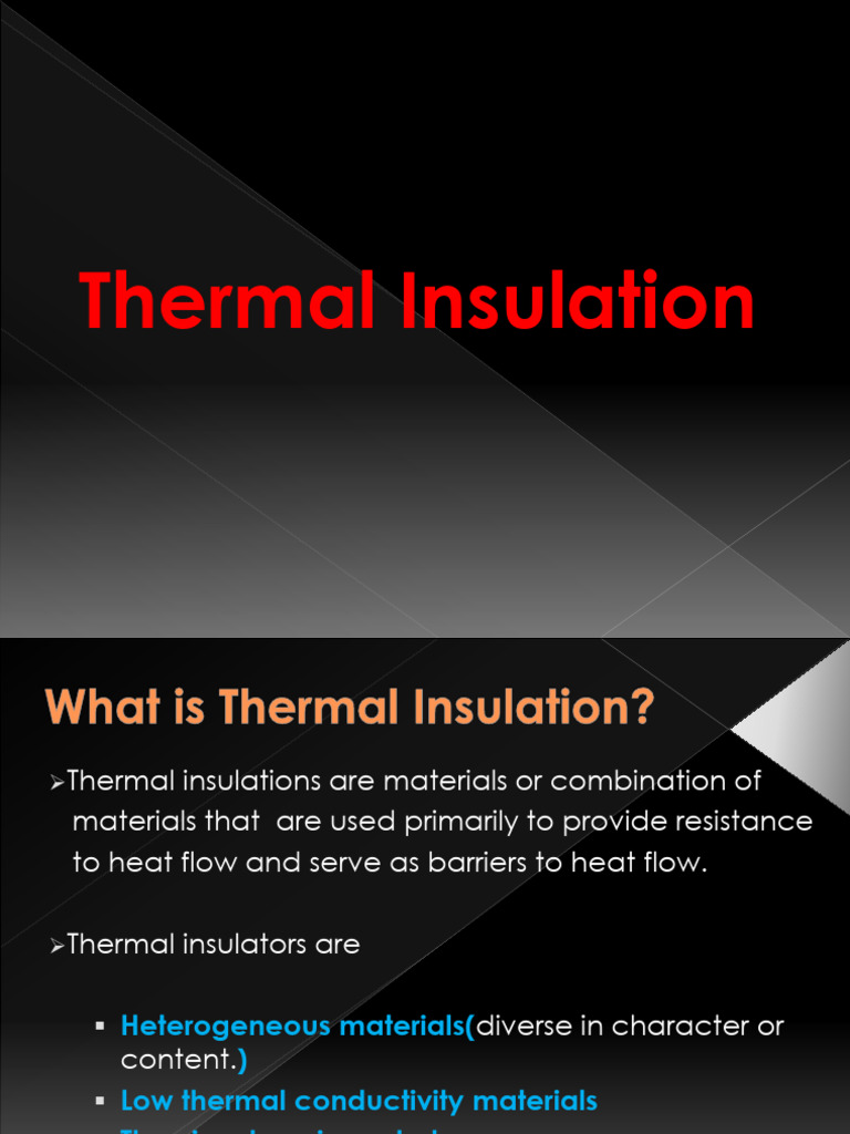 Lec 18 Thermal Insulation | PDF | Thermal Insulation | Heat Transfer