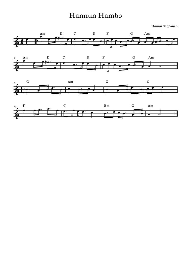 Untitled Score - Hannun Hambo | PDF