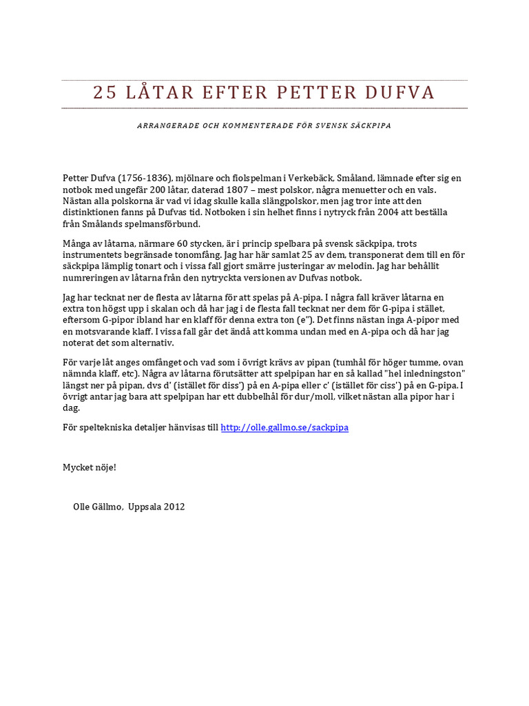 Dufva | PDF
